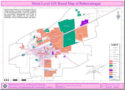 Street Level GIS Map of Bahawalnagar | Pakistan GIS